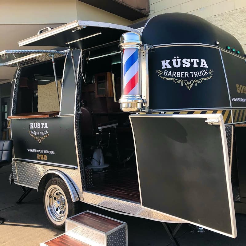 Kusta Barber Truck se expande - Empresas & Eventos
